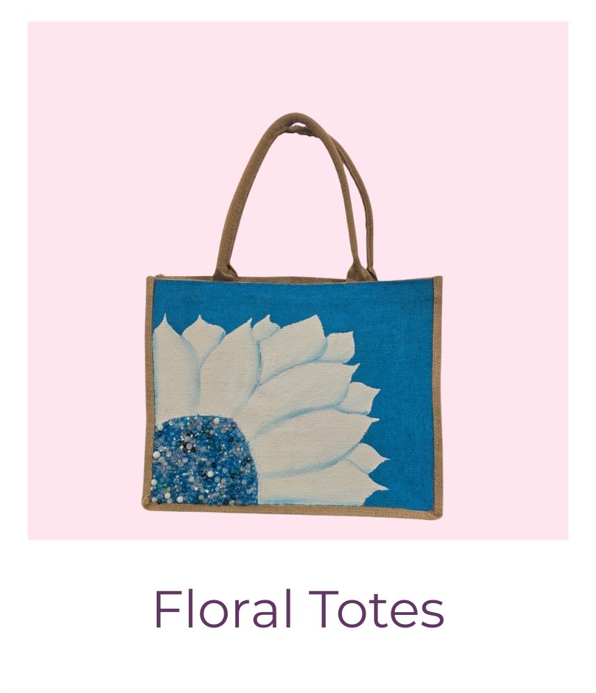 Hand-Painted Floral Tote Bags - Unique Gift & Everyday Style – Dana's ...